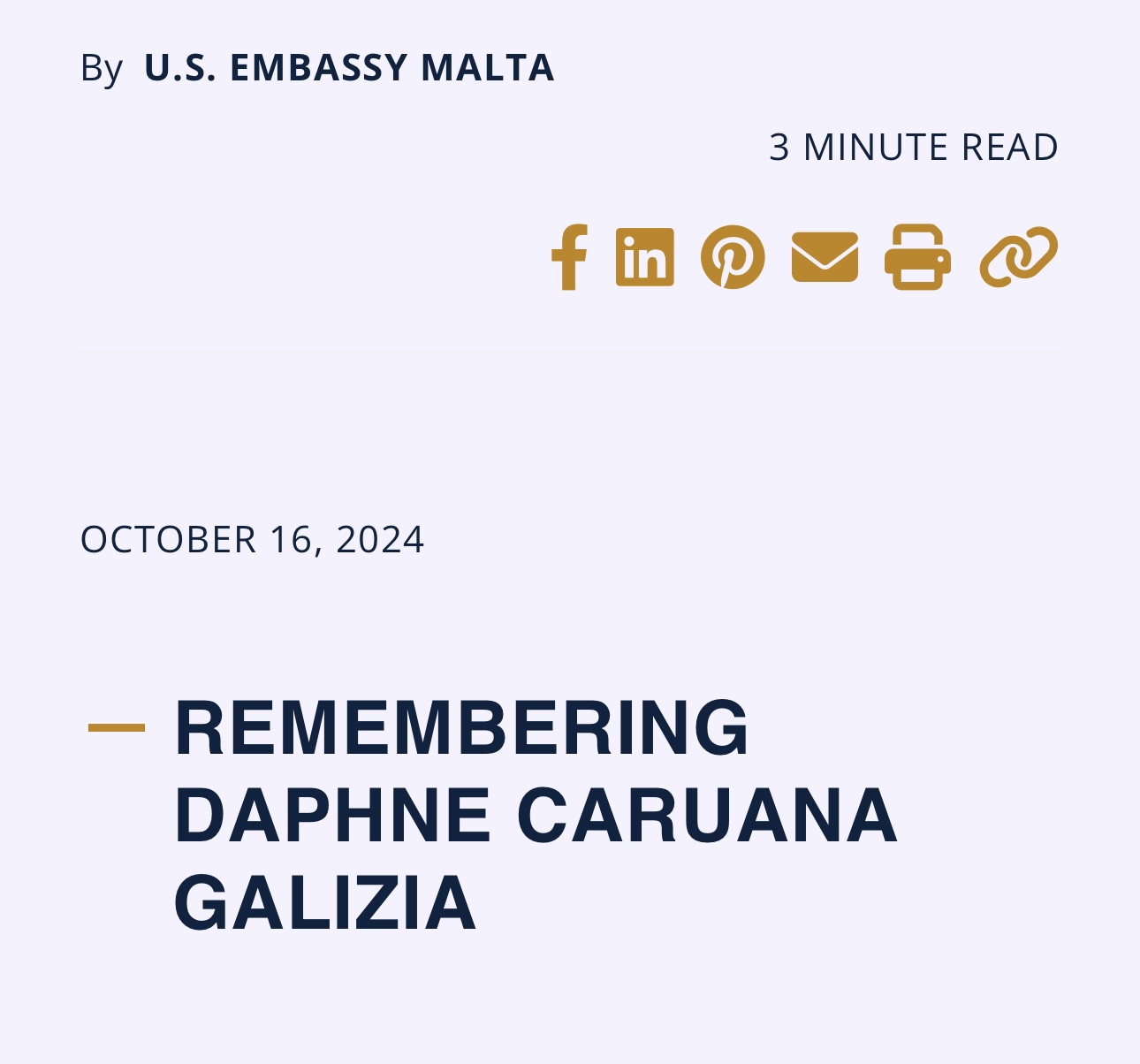 My Reply To The Statement Issued By The US Embassy in Malta – Nevillegafa