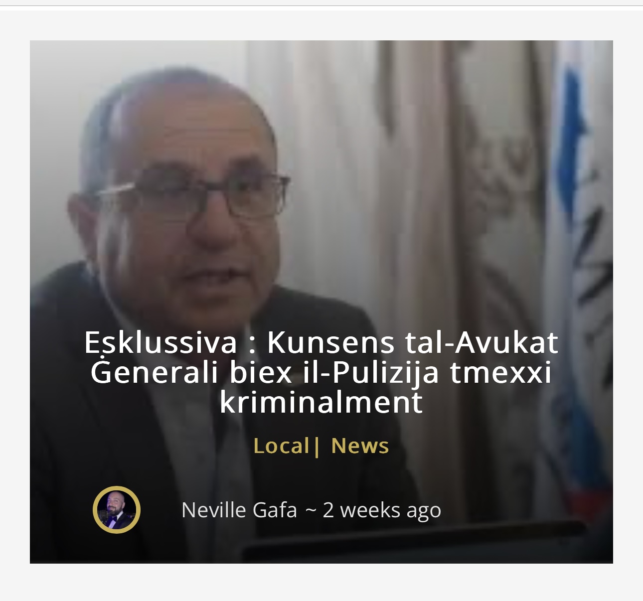 Messaġġ lill-Anġlu Gafà – Nevillegafa