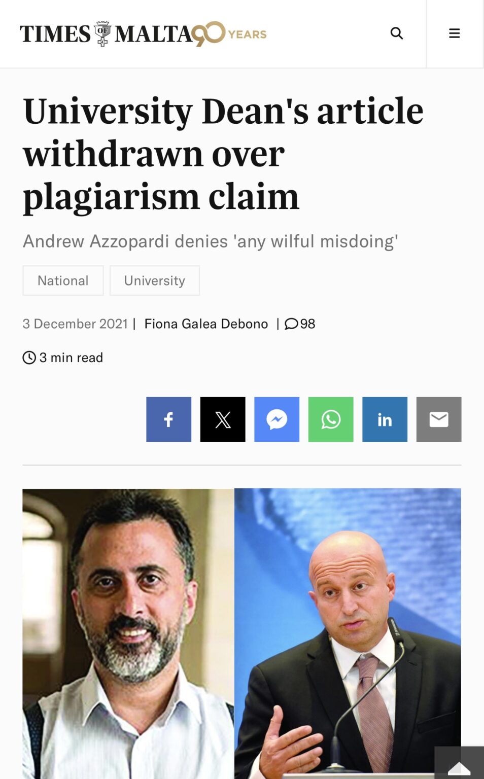 Professor Andrew Azzopardi’s Radio Show: Silence on Metsola’s Plagiarism Scandal – Nevillegafa