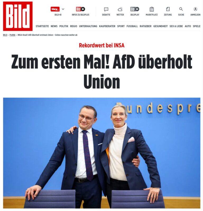 AfD Clinches #1: Germany Chooses Peace, Sovereignty & Partnership with ...